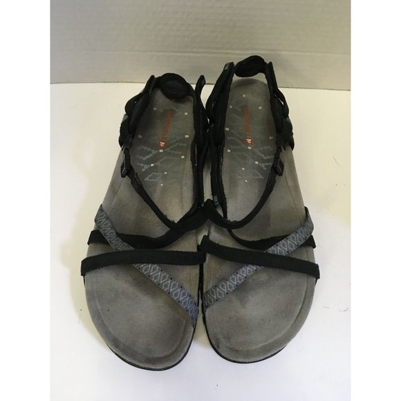 Merrell | Shoes | Merrell 1 Black Select Grip Slingback Adjustable ...
